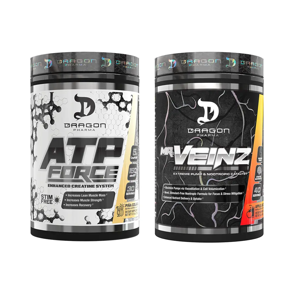 Dragon Pharma Atp Force Creatina Y Mr Veinz Pre Entreno - Fitness ...
