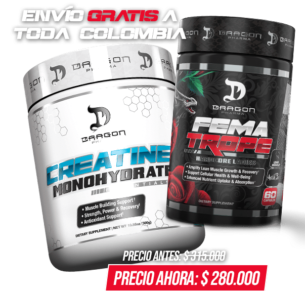 Combo 4 - Creatina de 300gr + Fematrope - Fitness & Supplements