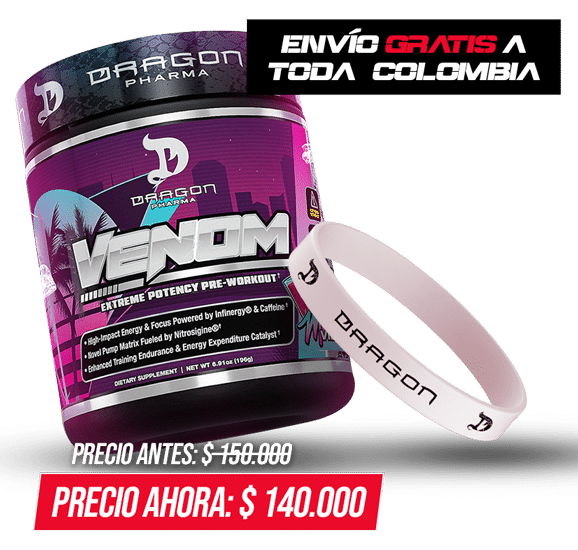 Combo 3 - Venum + Manilla de Dragon Pharma - Fitness & Supplements